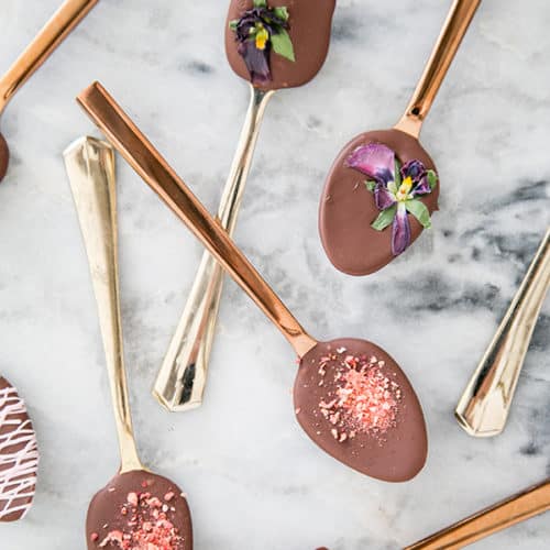 Chocolate Dipped Spoons - Tasty & Easily Made -Sugar and Charm