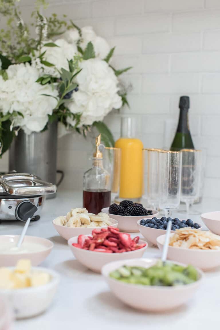 Waffle Bar Ideas - Sugar and Charm