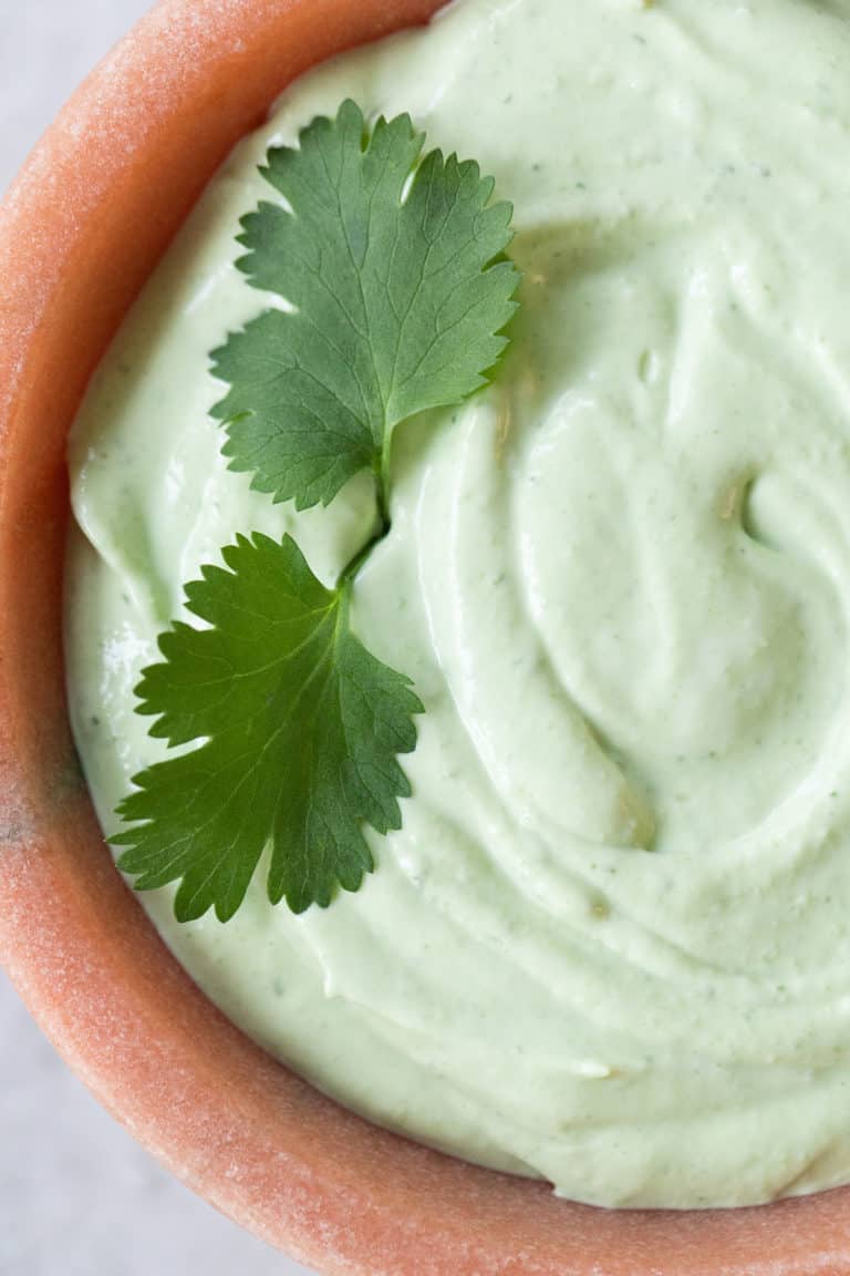 Garlic Cilantro Sauce Recipe - Sugar and Charm