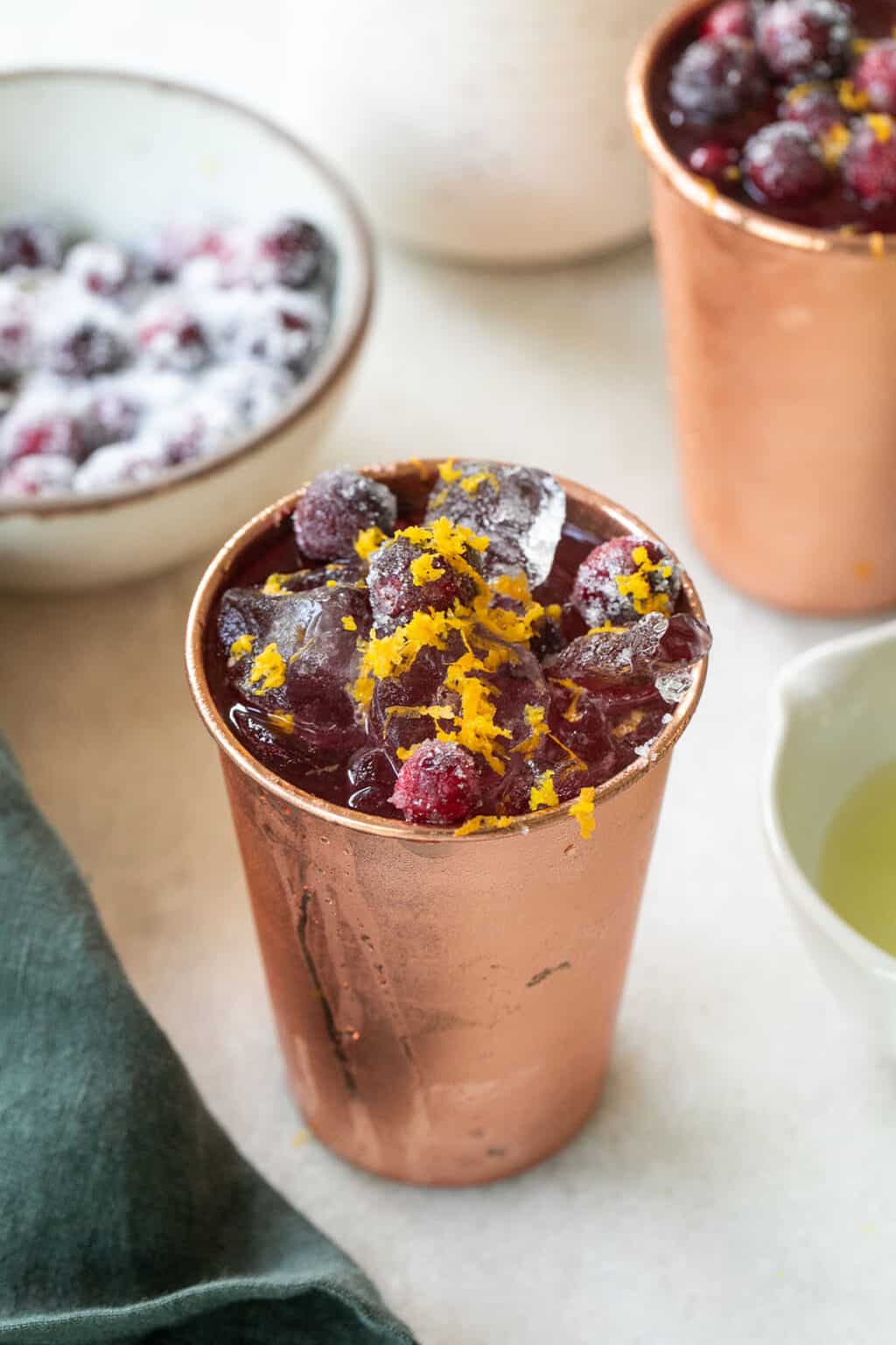 Cranberry Moscow Mule - Sugar and Charm