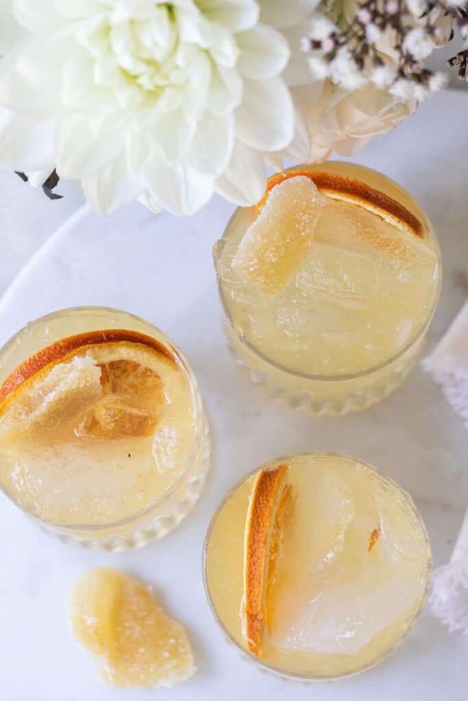 Sparkling Ginger Prosecco Cocktail - Sugar and Charm