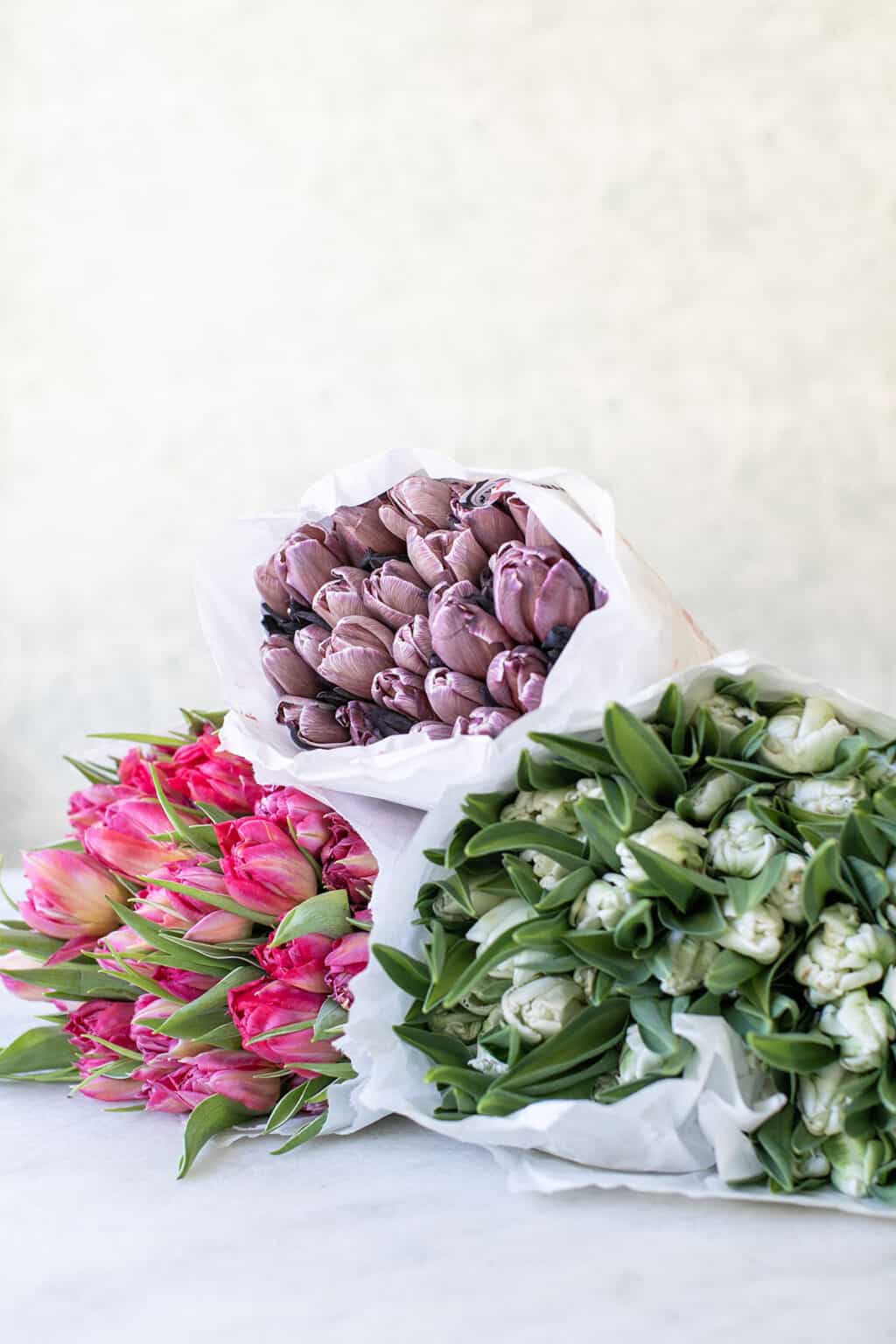 How to Arrange Cut Tulips in a Vase - Sugar and Charm