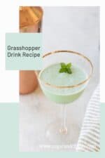 A Classic Grasshopper Drink Recipe - Sugar and Charm
