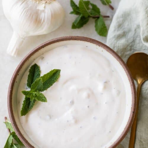 Super Easy Garlic Dipping Sauce - Sugar and Charm