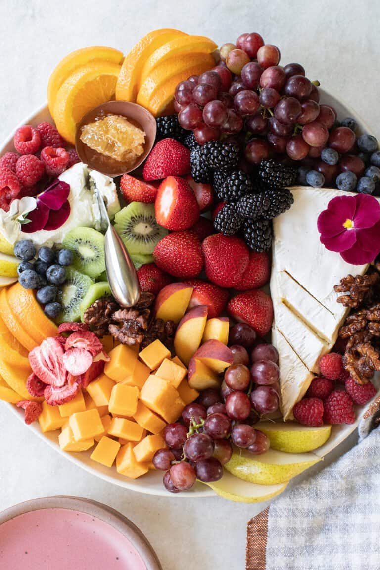 How to Make a Fruit & Cheese Platter - Sugar and Charm