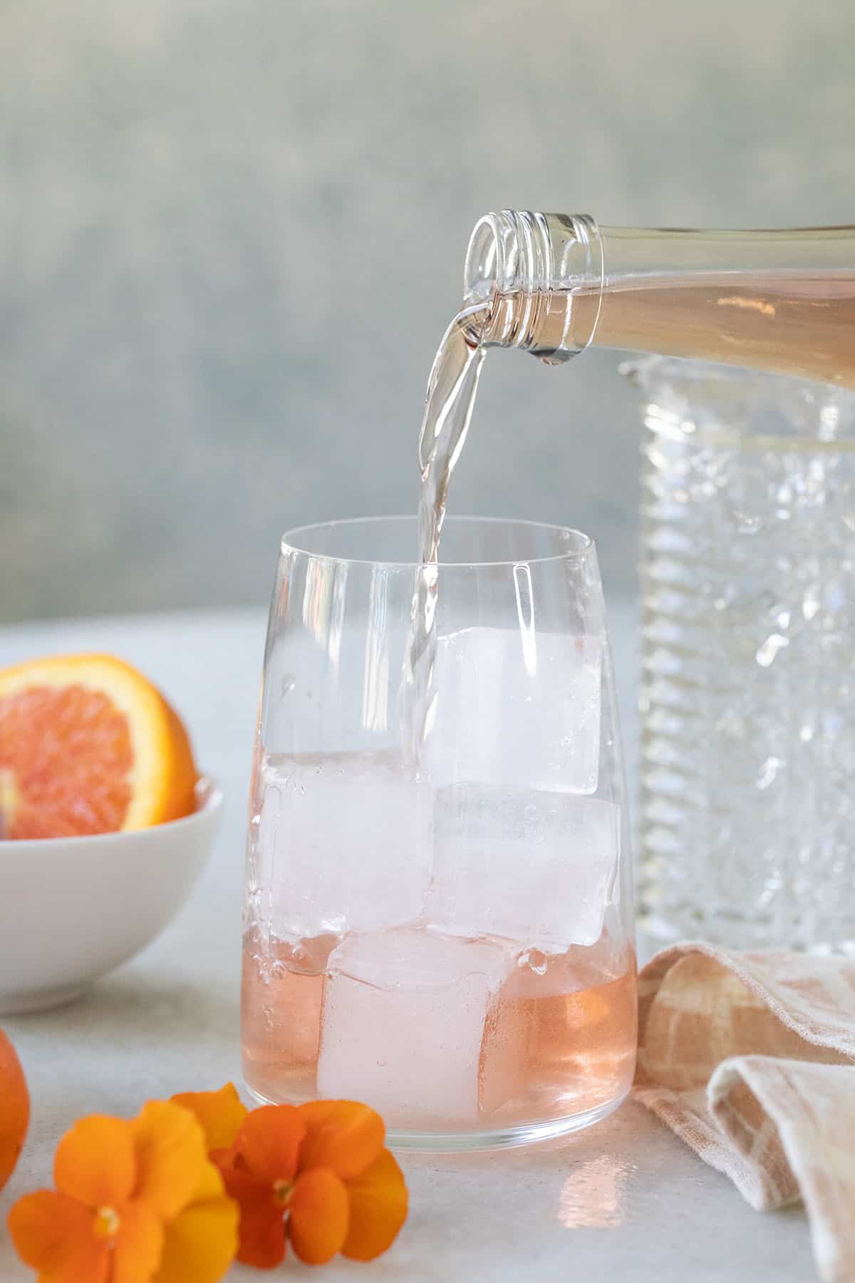 Easy Rosé Spritzer Recipe - Sugar and Charm