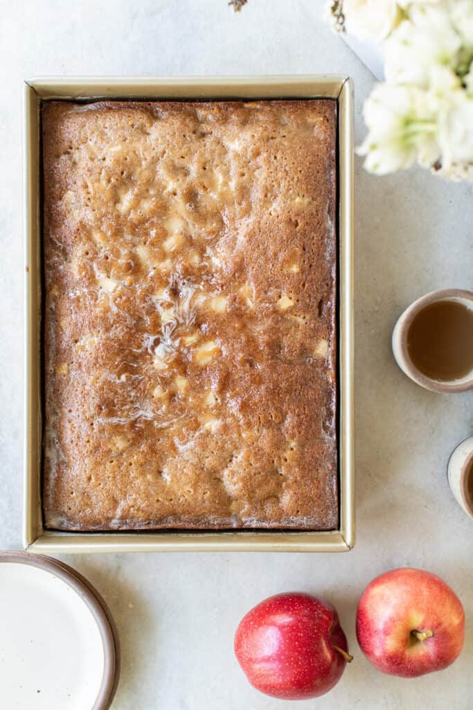 Old Fashioned Fresh Apple Cake Recipe - Sugar and Charm