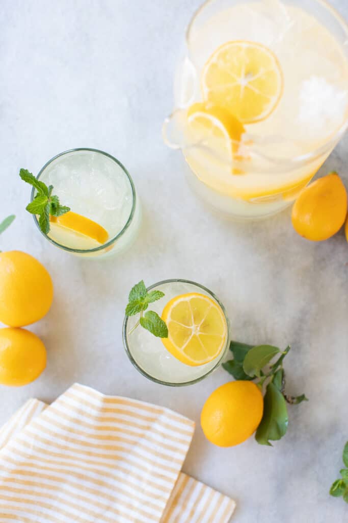 How to Make Meyer Lemonade - Sugar and Charm