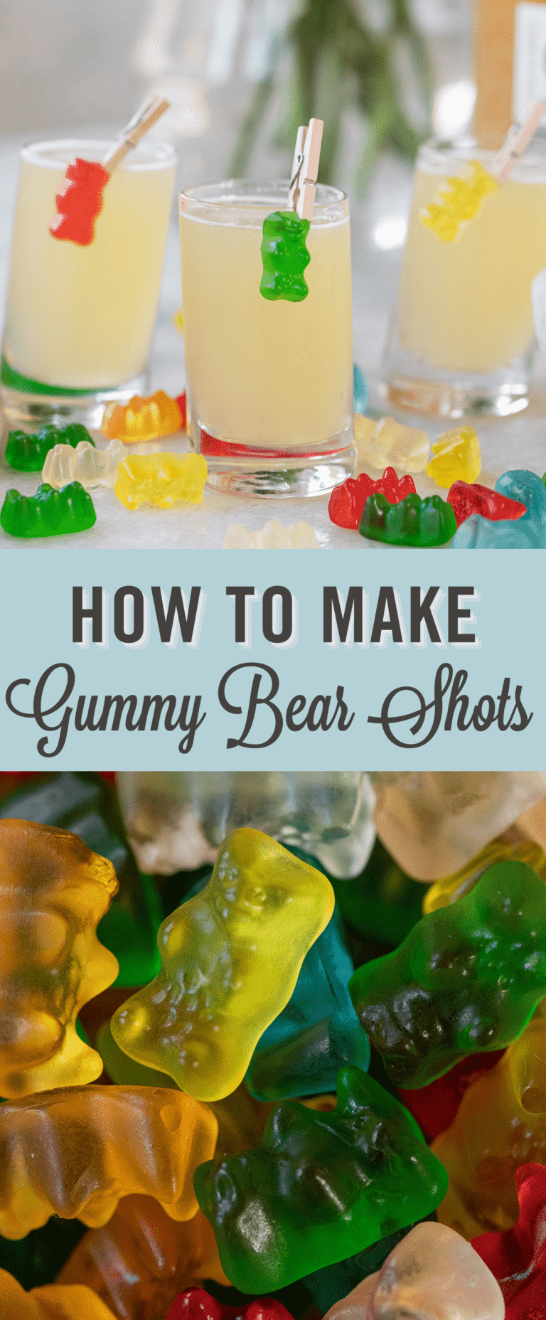 How to Make A Gummy Bear Shot - Sugar and Charm