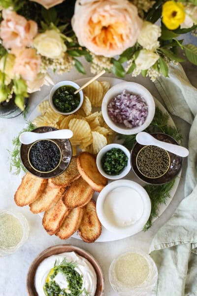 How to Make a Caviar Appetizer Platter - Sugar and Charm