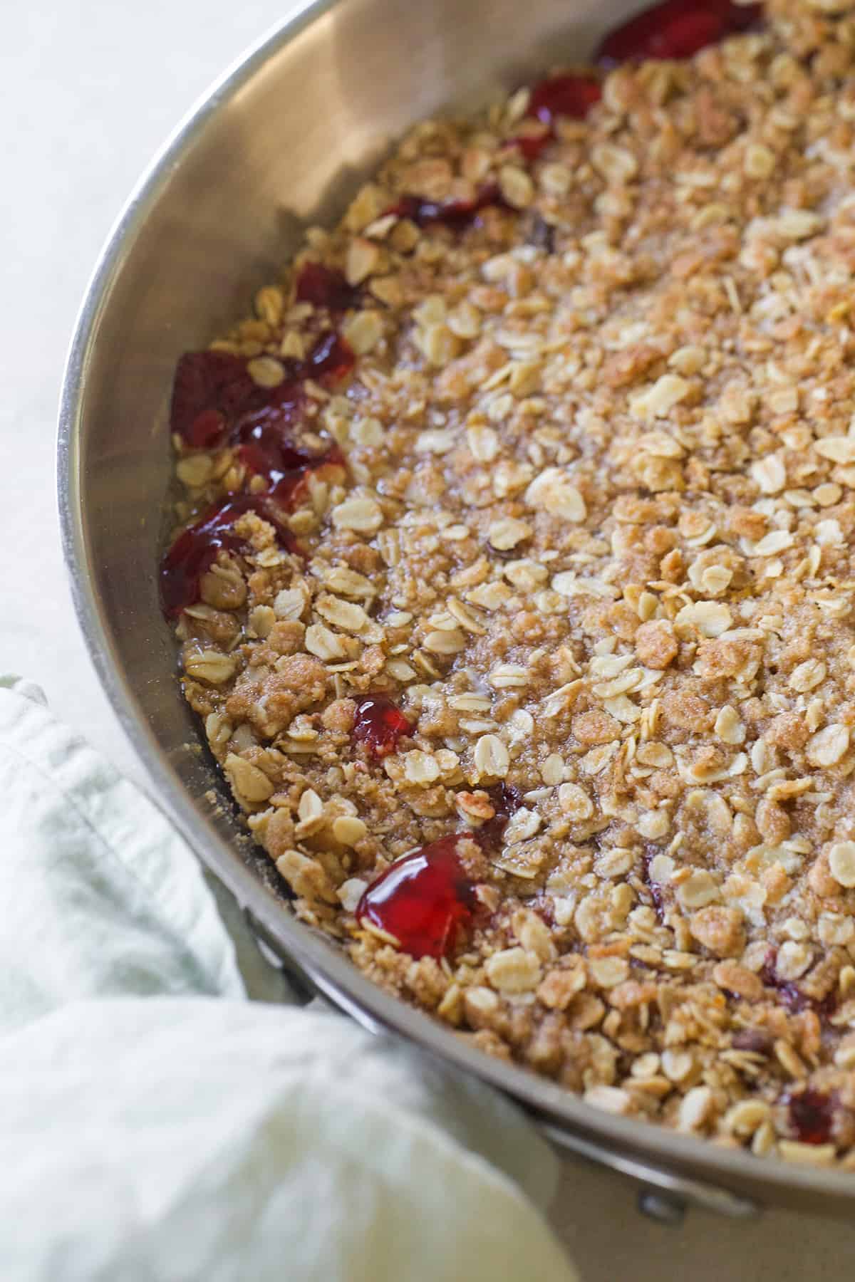 Easy Cherry Crisp Recipe - Sugar and Charm
