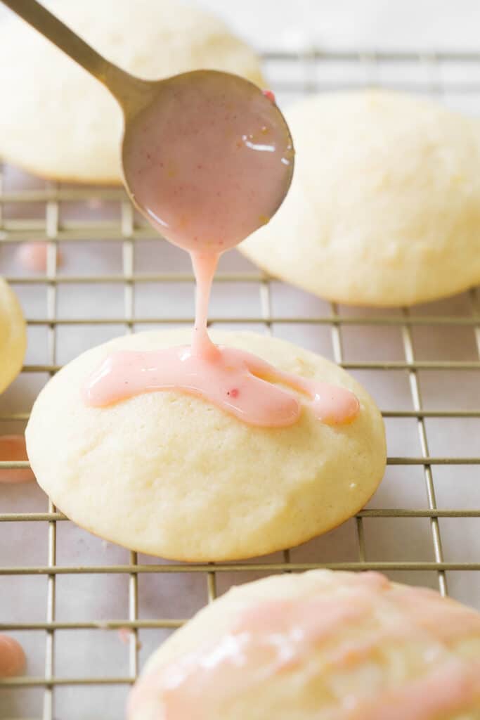 Lemon Ricotta Cookies with Lemon Glaze - Sugar and Charm