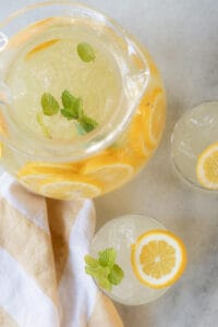 How to Make The Best Mint Lemonade Recipe - Sugar and Charm