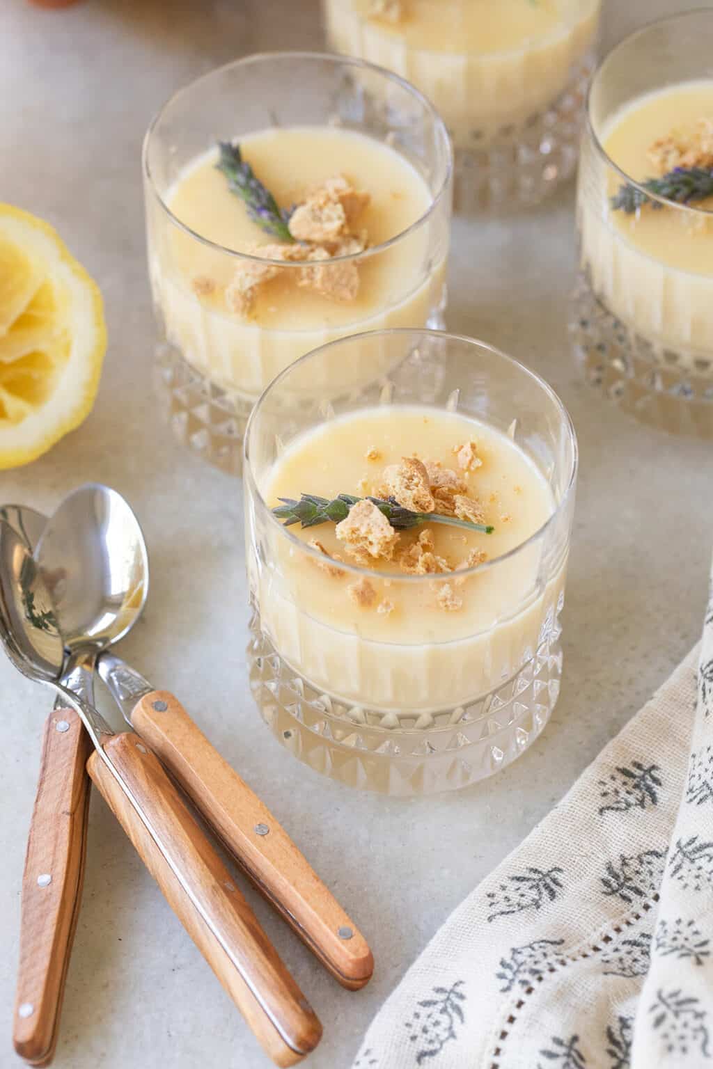 Easy Lemon Pots Recipe with Lavender - Sugar and Charm
