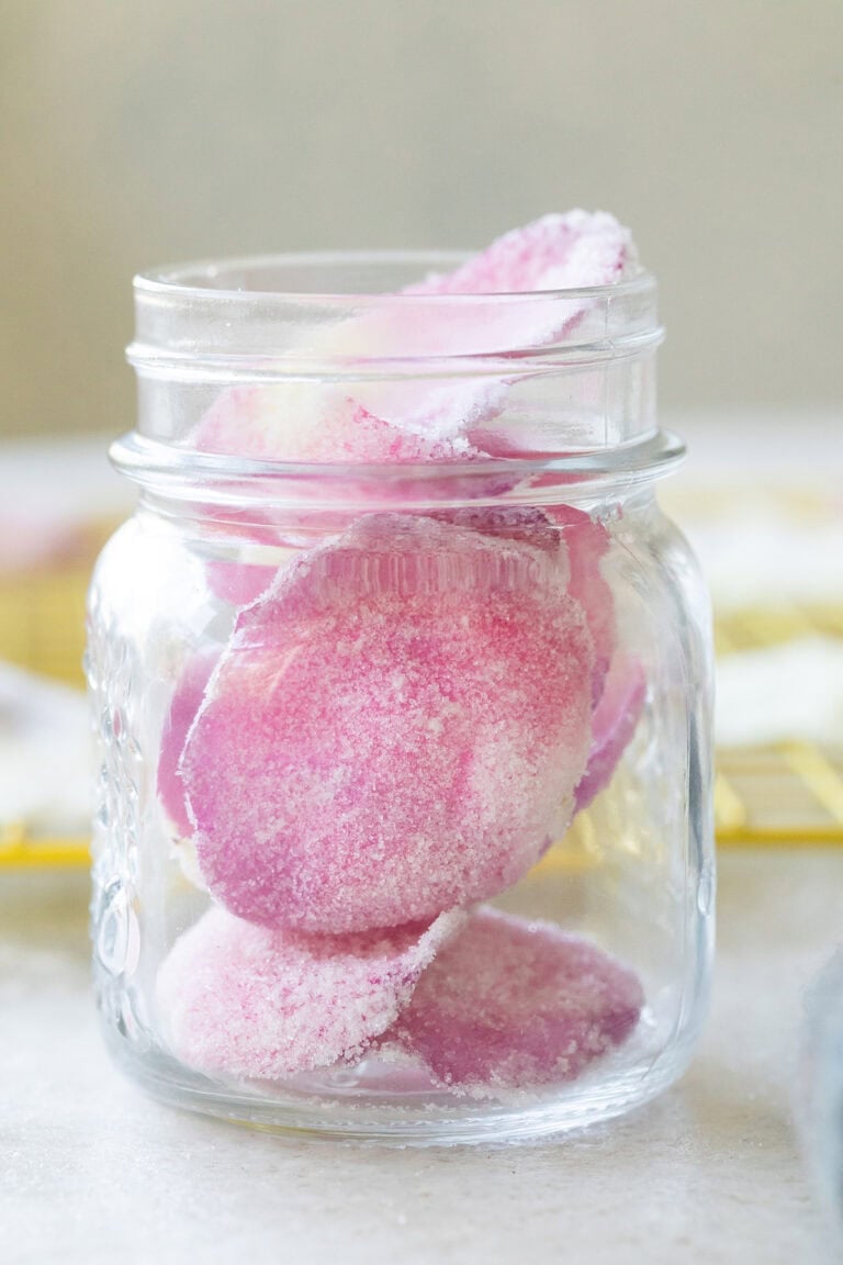 Edible Sugared Flowers Recipe - Sugar and Charm