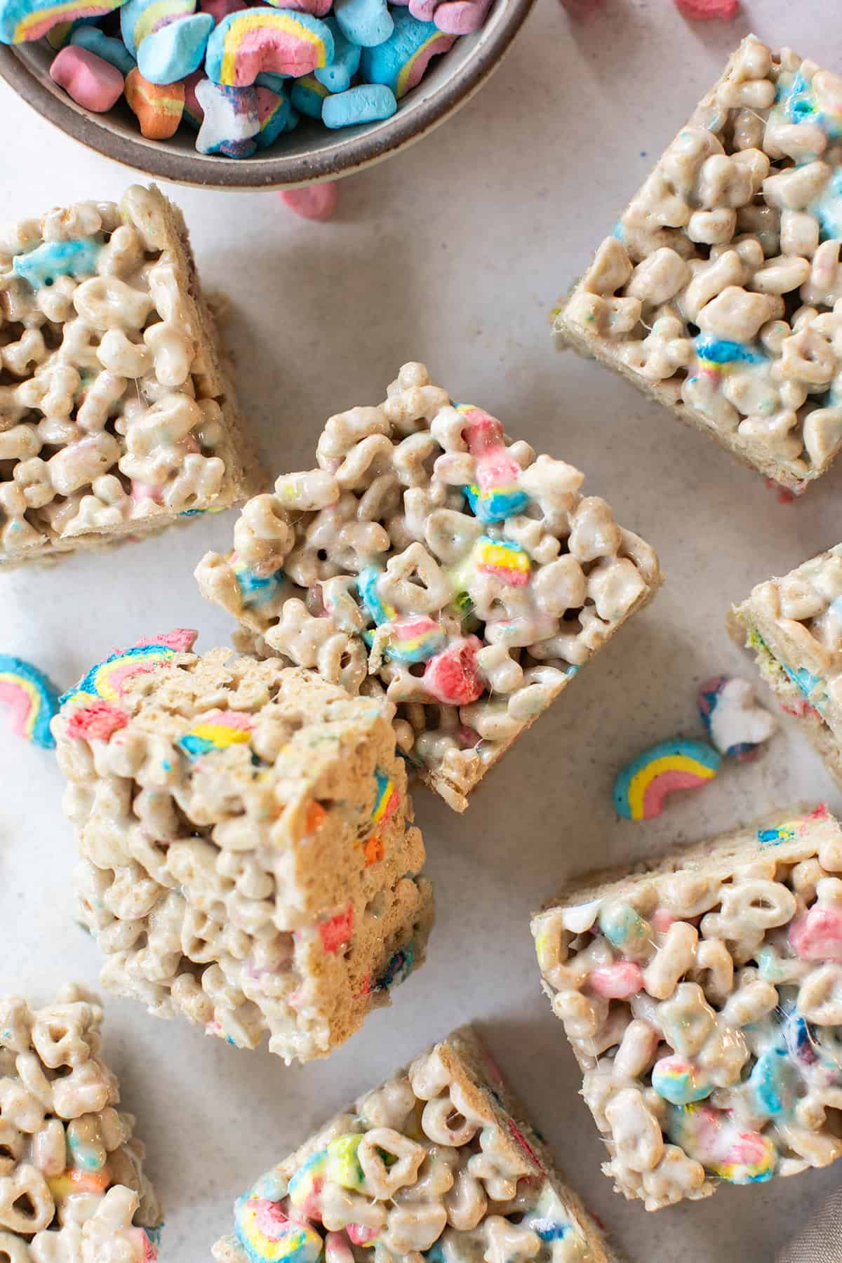 Lucky Charms Rice Krispie Treats - Sugar and Charm
